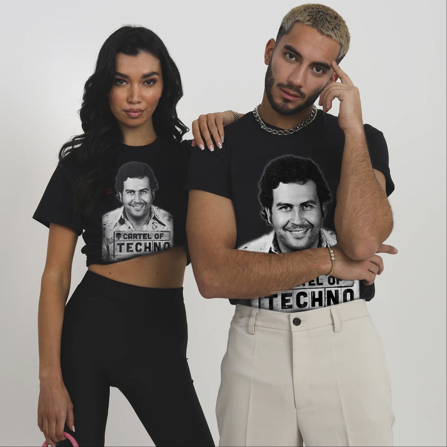 "Pablo - Cartel of Techno" Oversized Techno Shirt (Frontprint ...